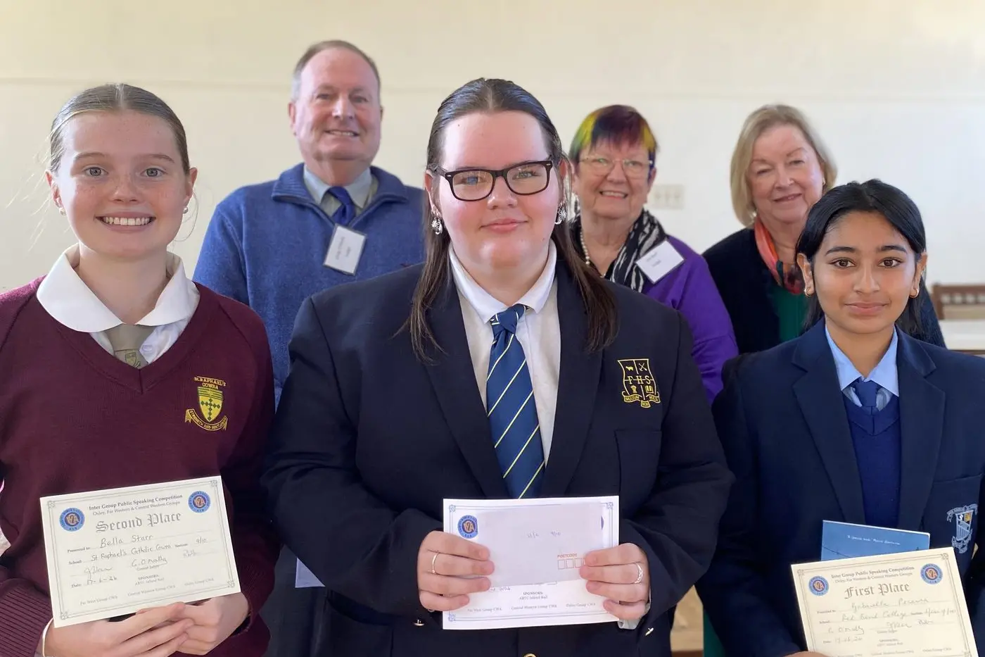 Region's best young public speakers represent at CWA Inter Group